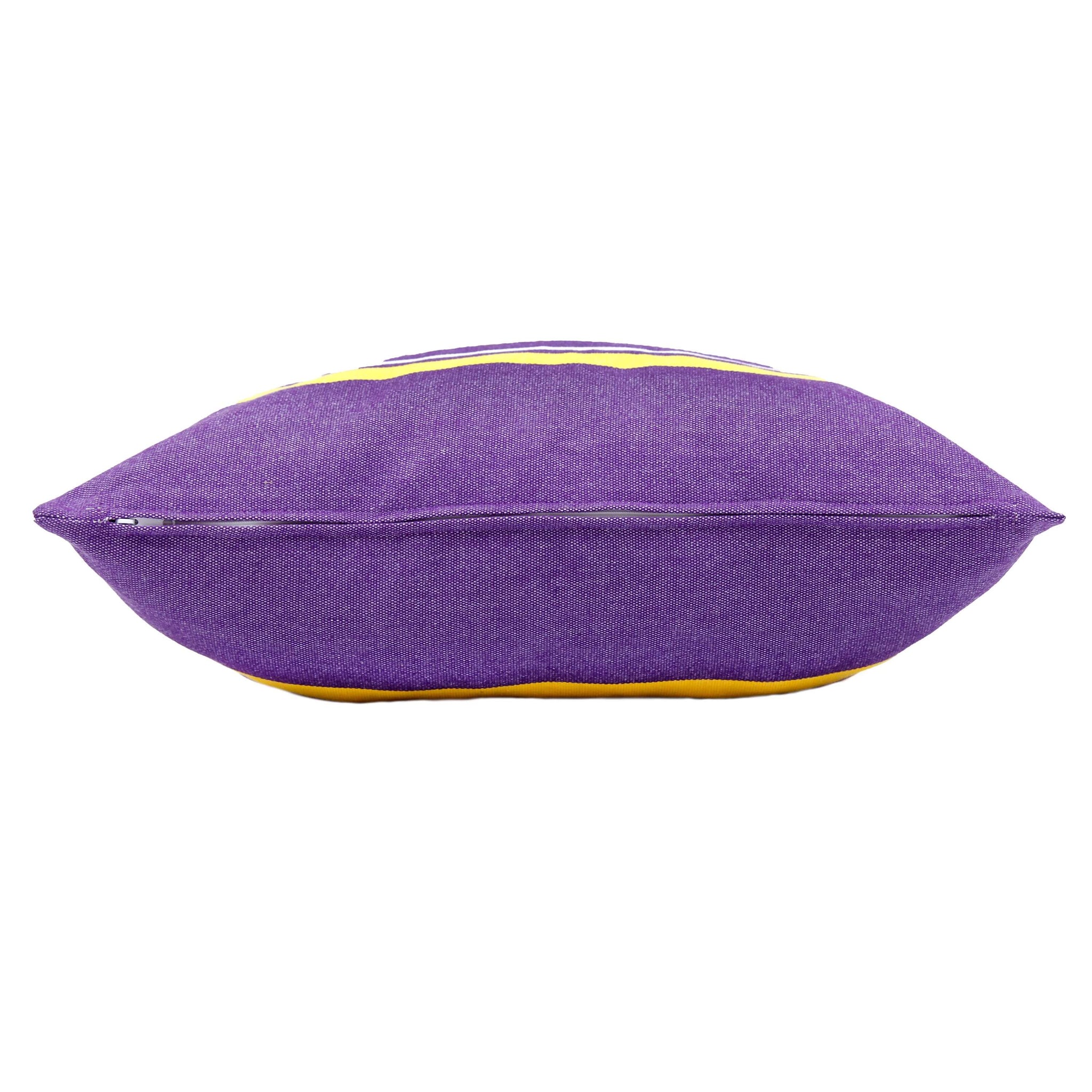 LSU Throw Pillow Cover | LSU Purple and Gold Striped Pillow – Campus ...