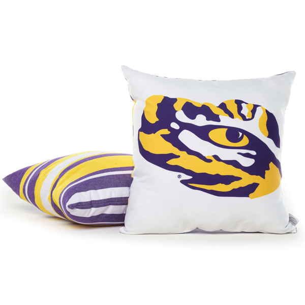 LSU Tigers Throw Pillow | Louisiana State University Pillow Cushion ...