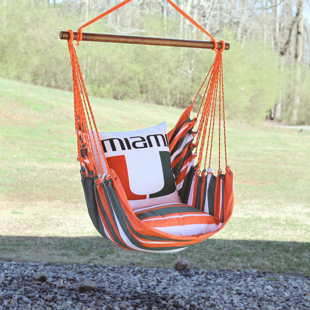 University of Miami Hurricanes Chair Swing | MIAMI Hanging Chair ...
