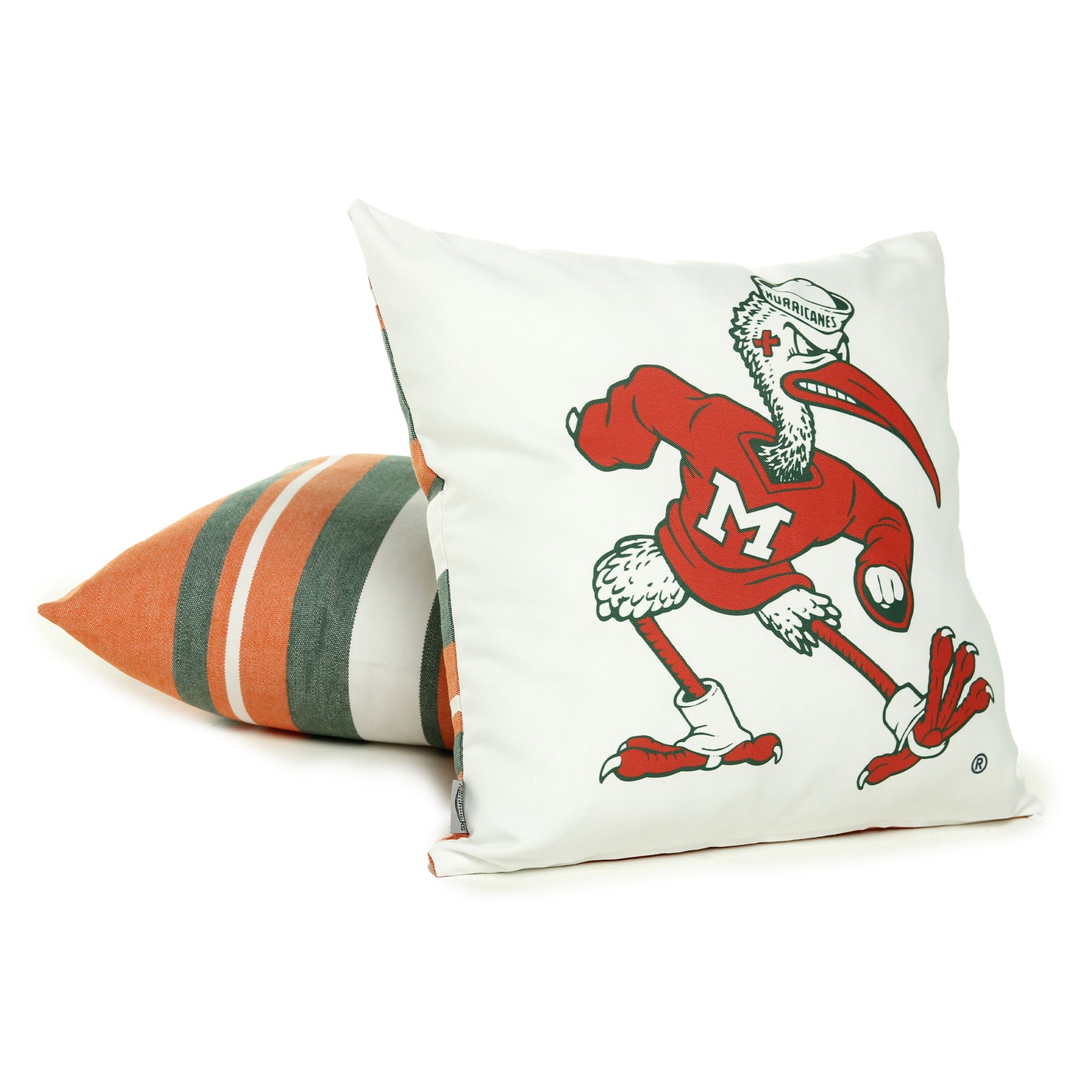 University of Miami Pillow Sham Decor | Miami Hurricanes Throw Pillow ...