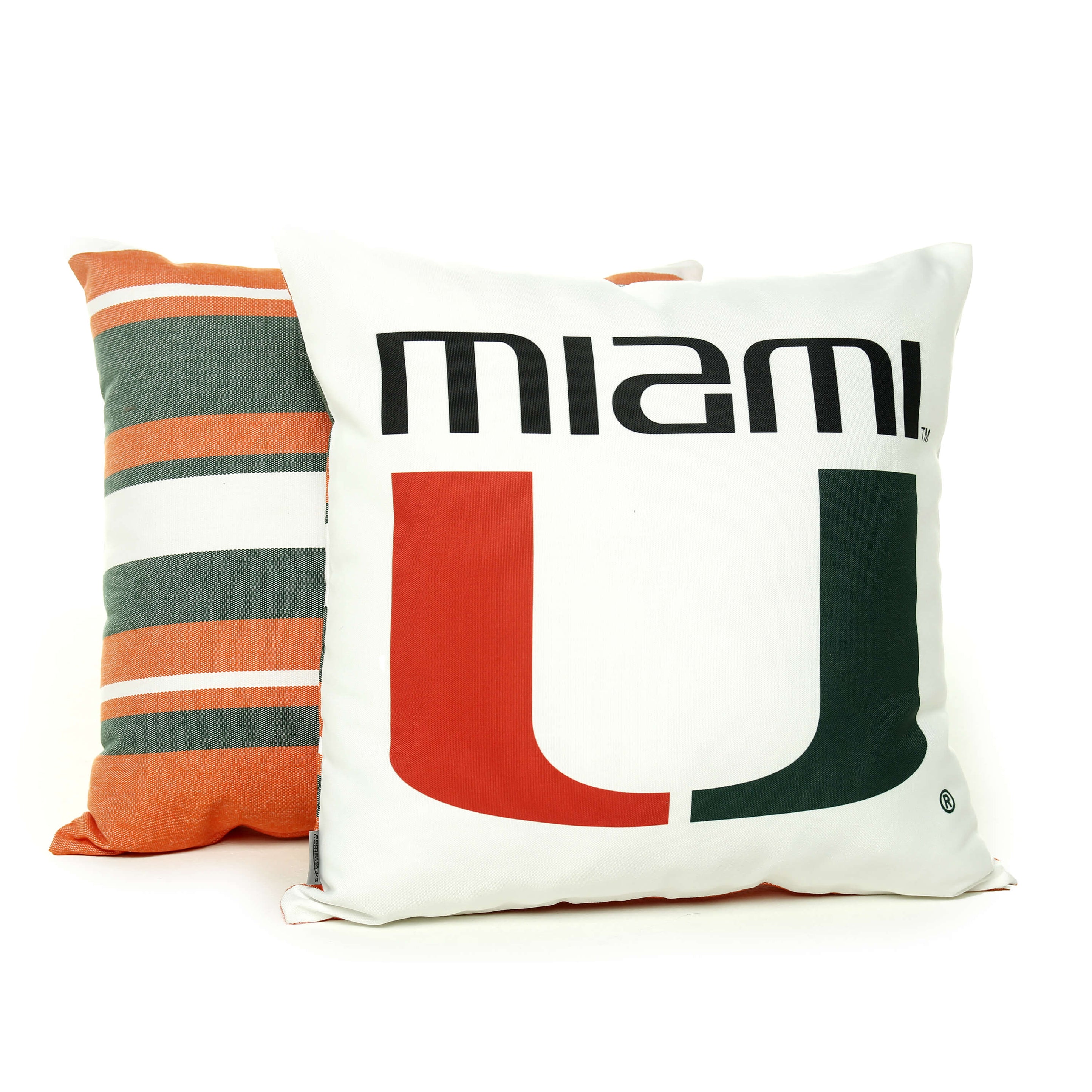 Miami Hurricanes Throw Pillow | Licensed University of Miami Bedding ...