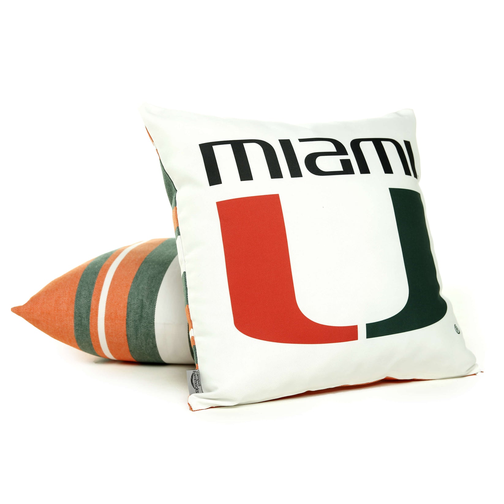 Miami Hurricanes Throw Pillow | Licensed University of Miami Bedding ...
