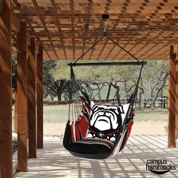 Georgia Bulldogs Hammock Chair | UGA Hanging Tailgate Chair Decor ...