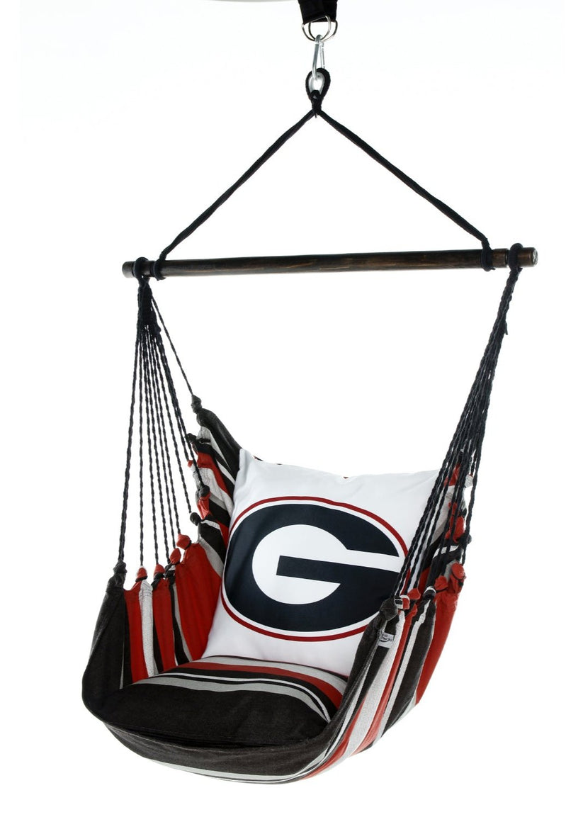 University of Georgia Bulldogs Hanging Chair Swing | UGA Chair Hammock ...